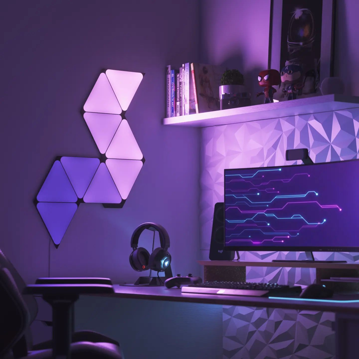 مجموعة مثلثات نانوليف (9 ألواح) - Centracool